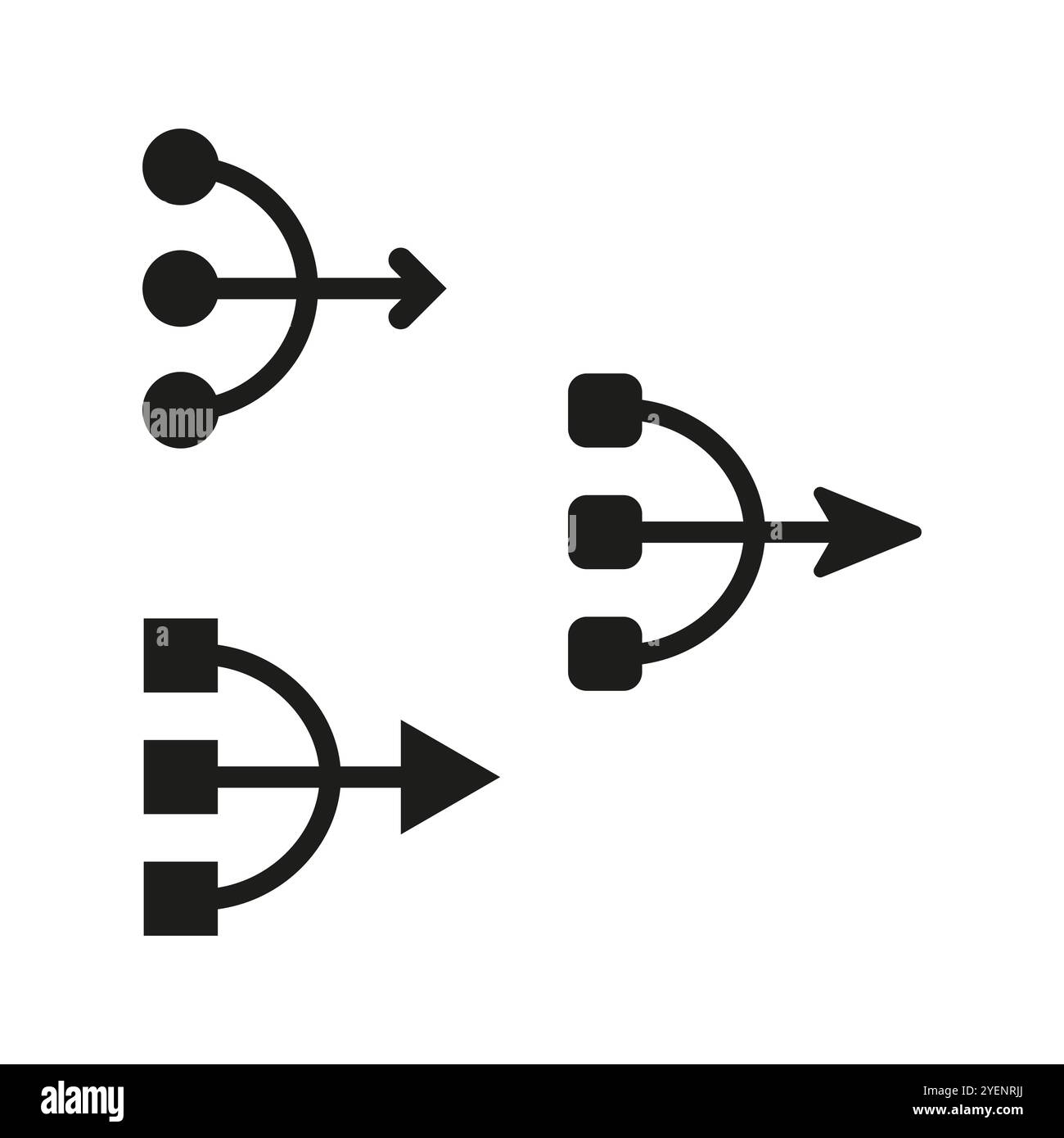 Flow chart icons. Directional process arrows. Pathway connection ... Flow chart icons. Directional process arrows. Pathway connection ...