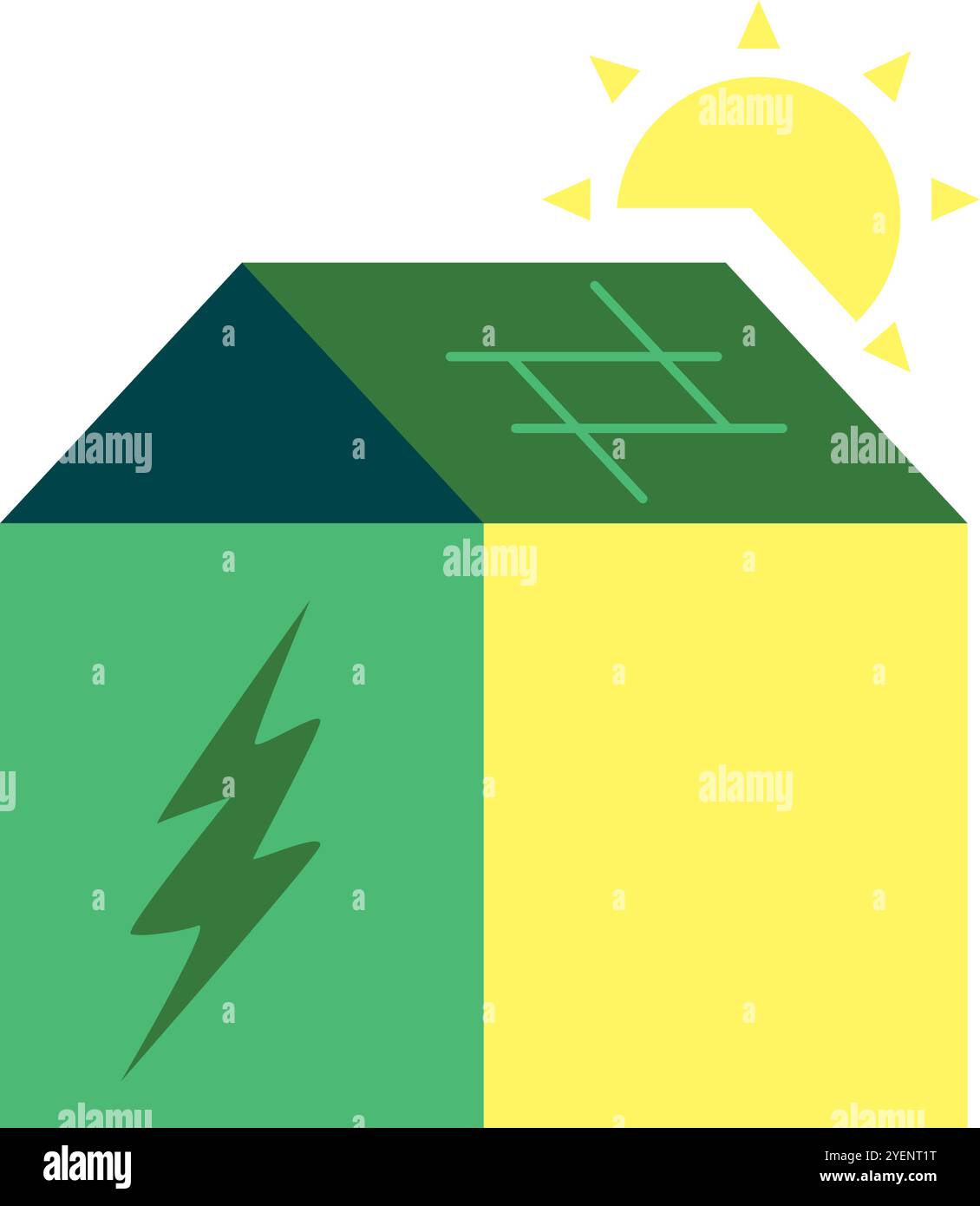 solar panel home bio renewable energy Stock Vector Image & Art - Alamy