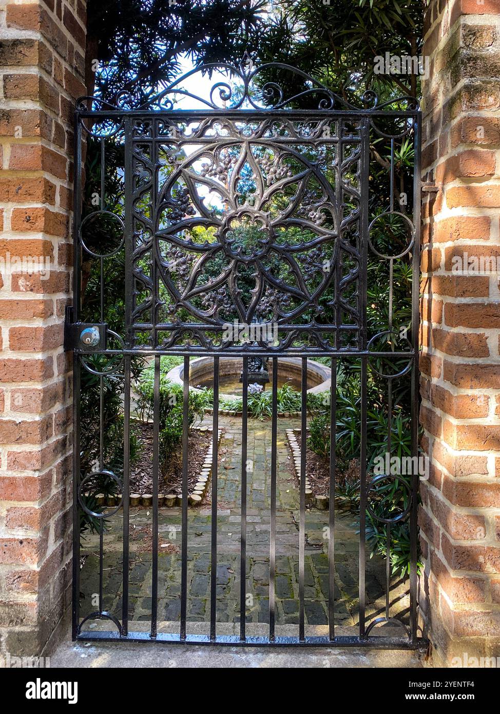 Savannah wrought iron gate hi-res stock photography and images - Alamy