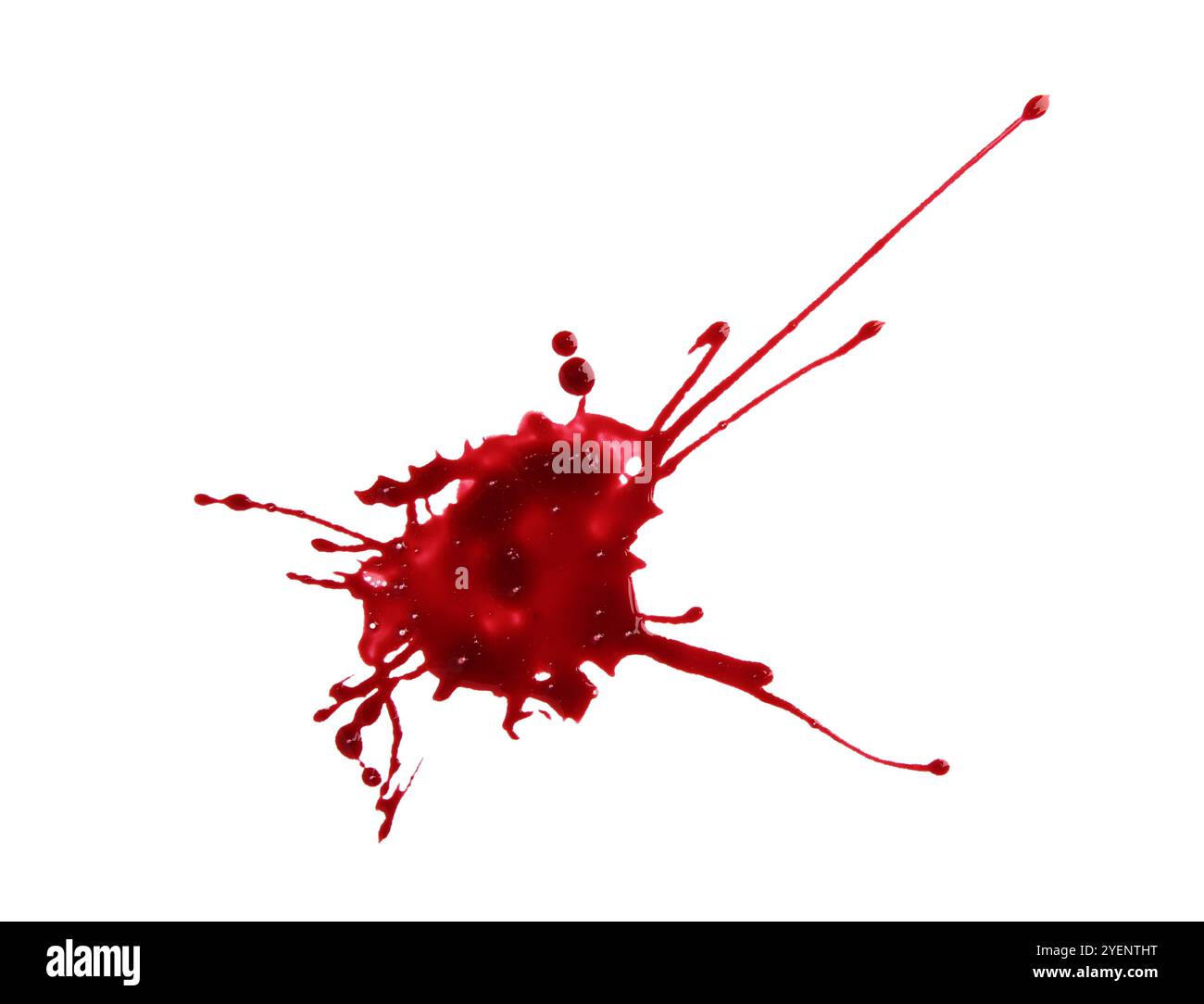 Blood splatter isolated Cut Out Stock Images & Pictures - Alamy