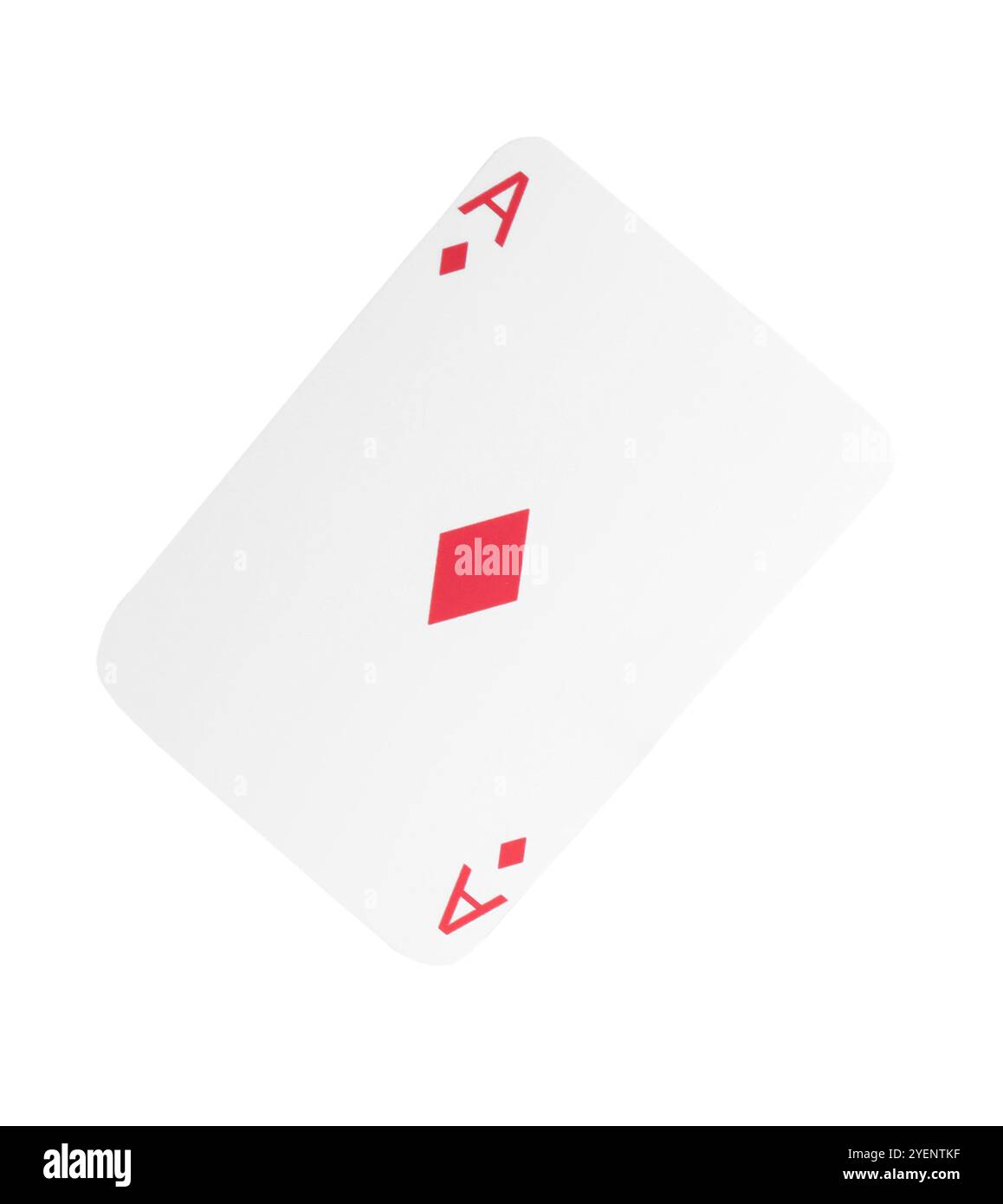 Poker game. One playing card isolated on white Stock Photo - Alamy