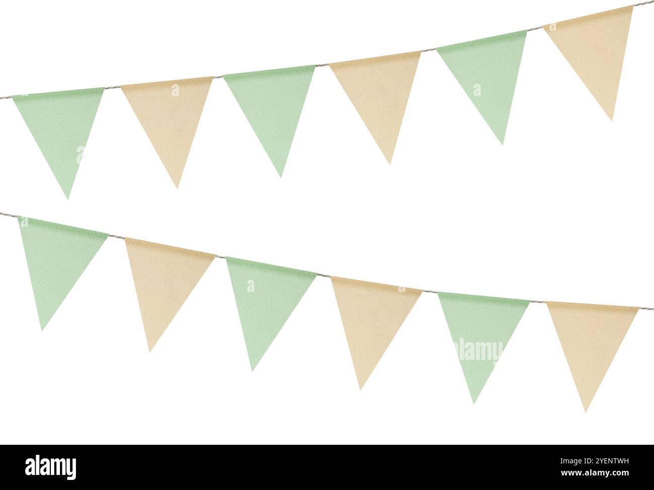 Triangle color rope flag hi-res stock photography and images - Alamy