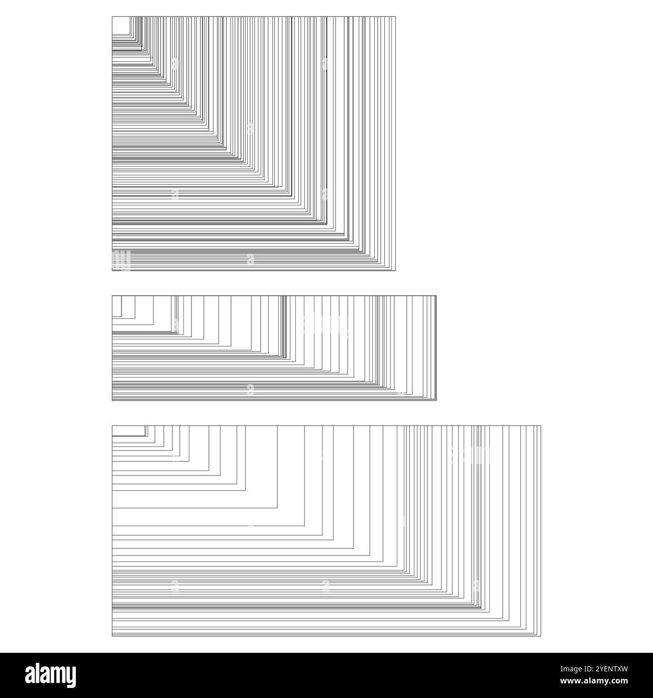 Abstract linear pattern. Geometric shape design. Monochrome line art ...