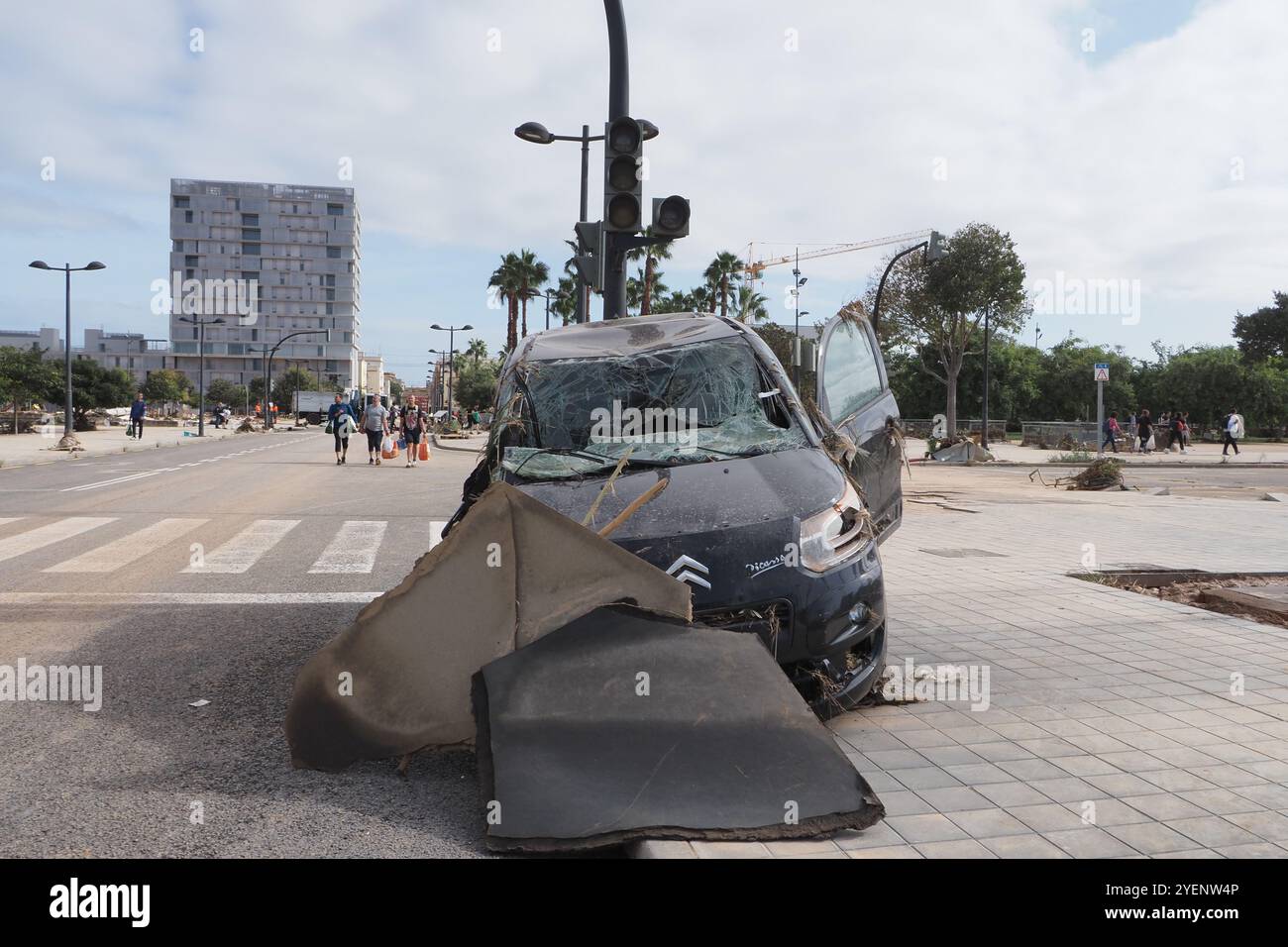 The aftermath of hurricane Dana in Valencia, Spain - Devastating ...