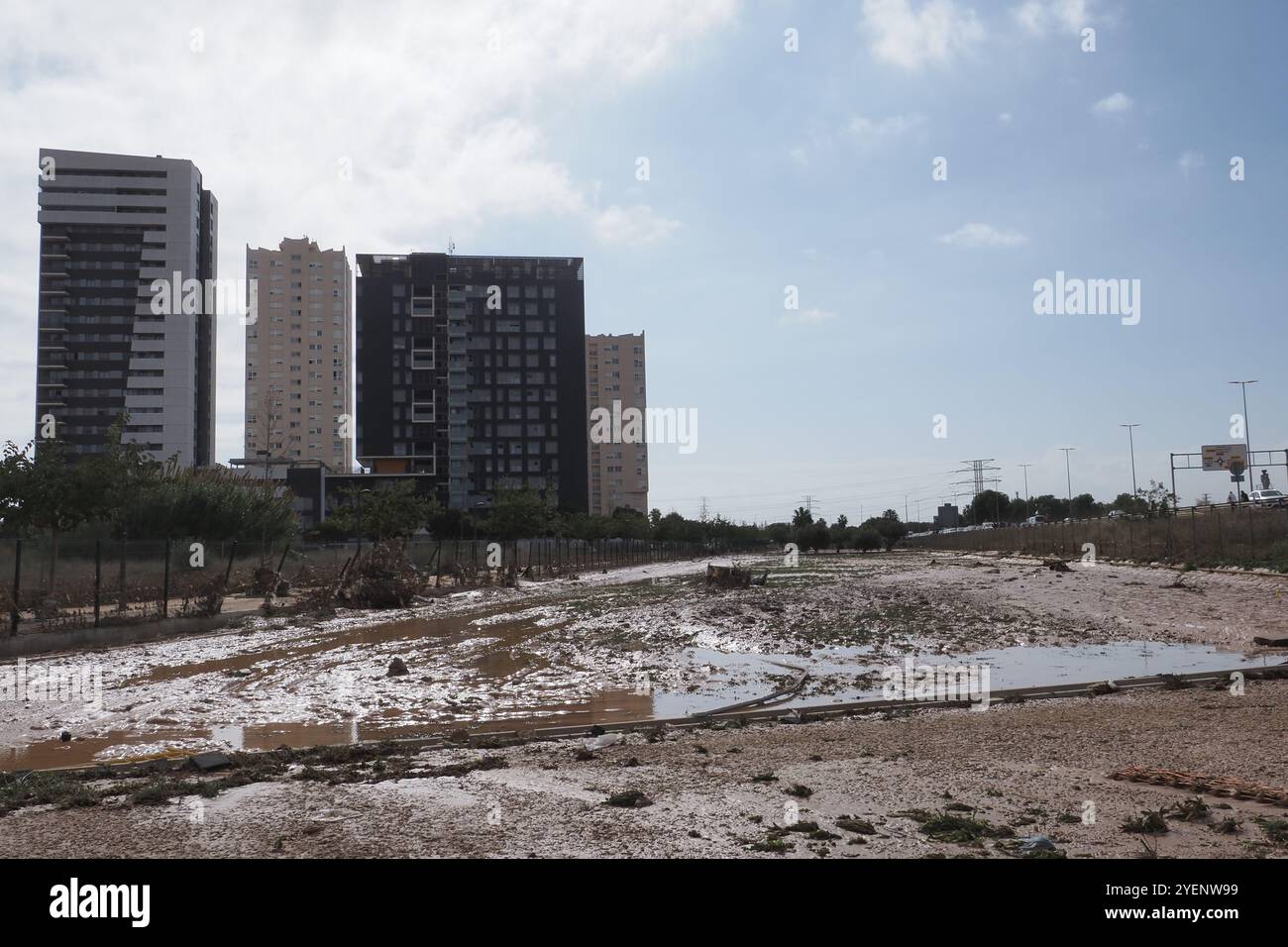 The aftermath of hurricane Dana in Valencia, Spain - Devastating mud ...
