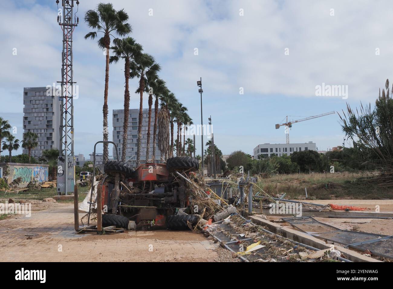 The aftermath of hurricane Dana in Valencia, Spain - Devastating ...