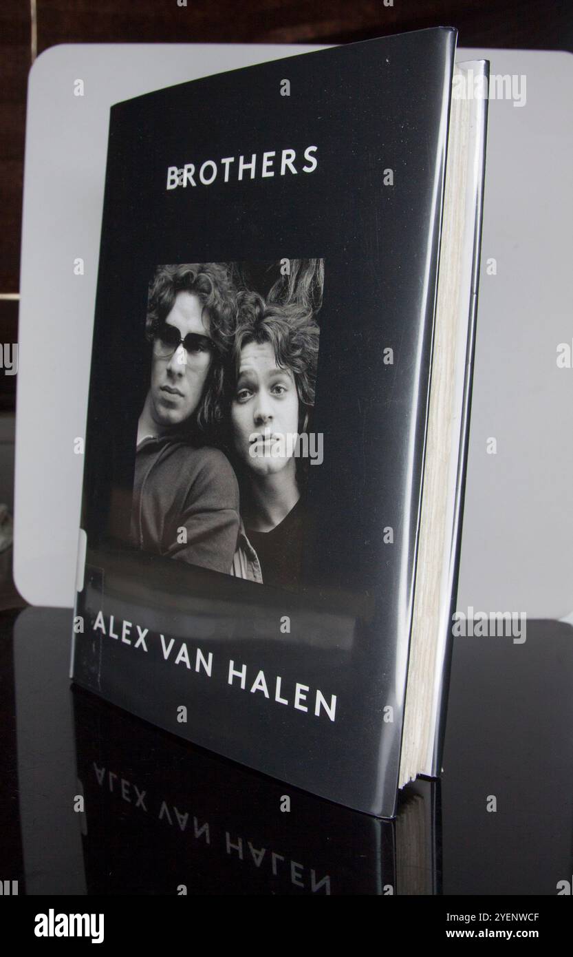 October 30, 2024, New York City, New York, U.S: The book BROTHERS by Alex Van Halen. The story ...