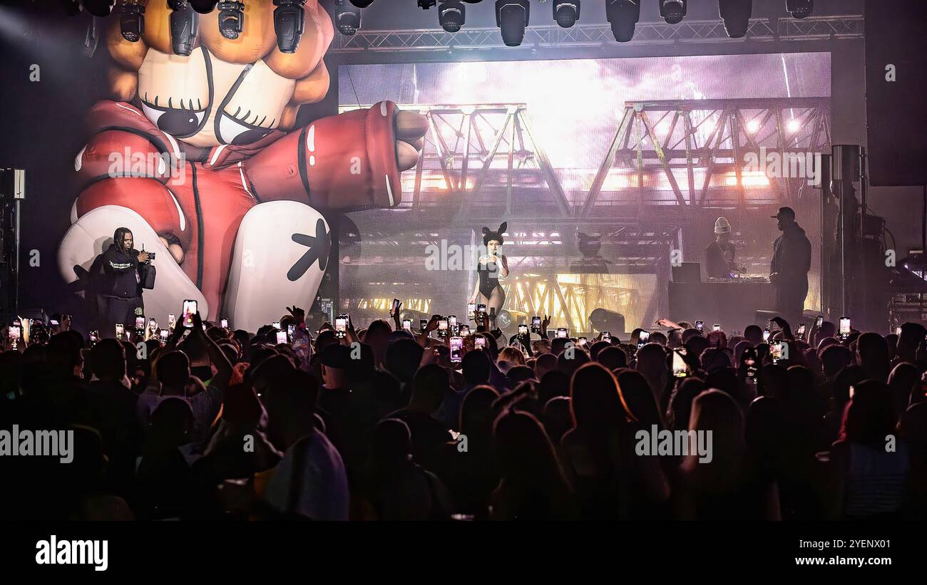 Glasgow, UK. 31st Oct, 2024. Ice Spice performs live on stage at The ...