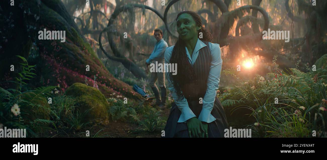 WICKED - FILM STILLS. 2024 . USA. Cynthia Erivo and Jonathan Bailey in ...