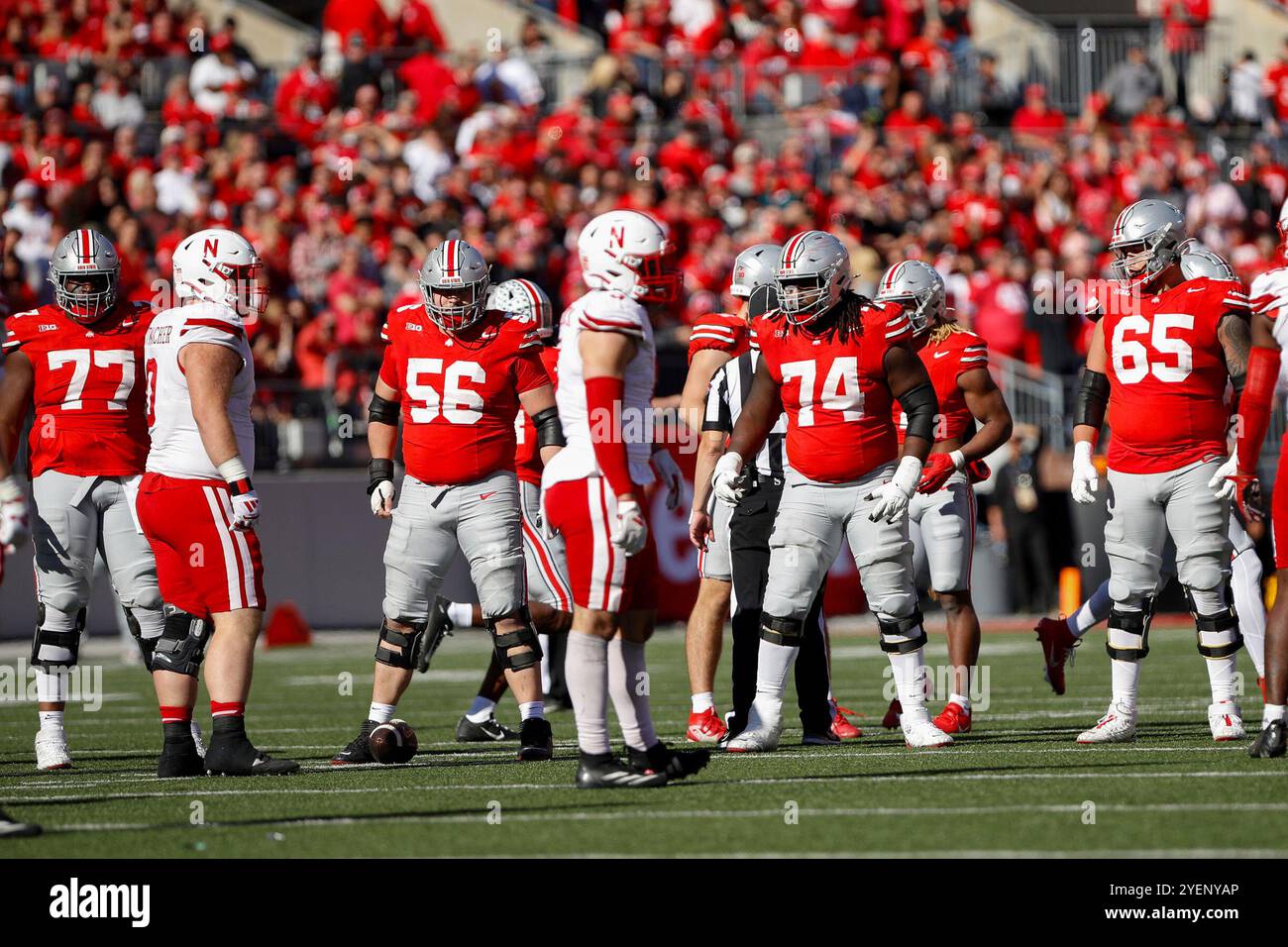 COLUMBUS, OH - OCTOBER 26: Ohio State Buckeyes offensive lineman Tegra ...
