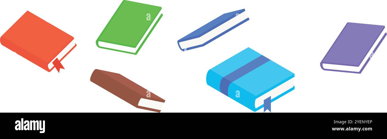 Notebook stack pile colorful Stock Vector Images - Alamy