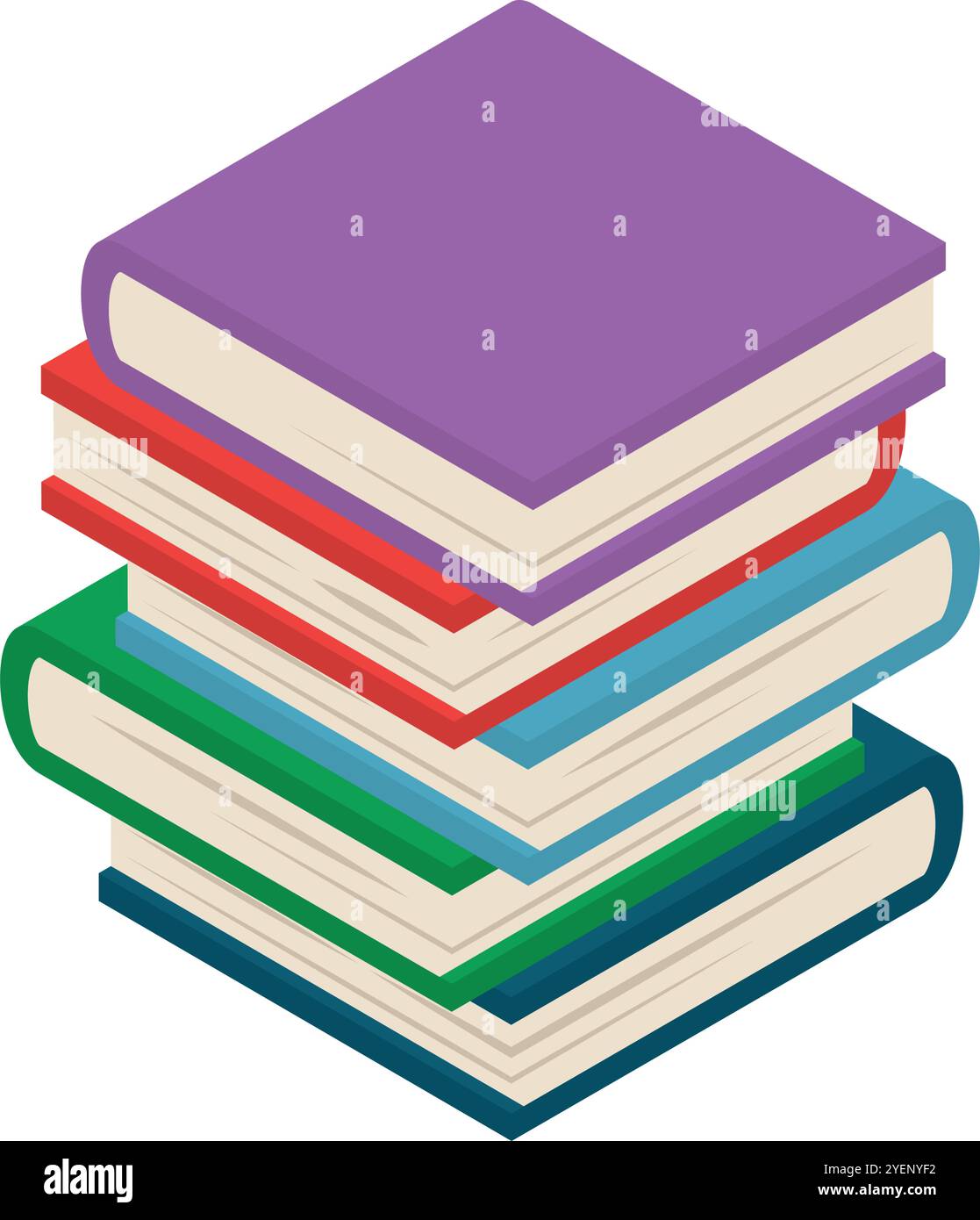 Book Stack Vector art Illustration Stock Vector Image & Art - Alamy