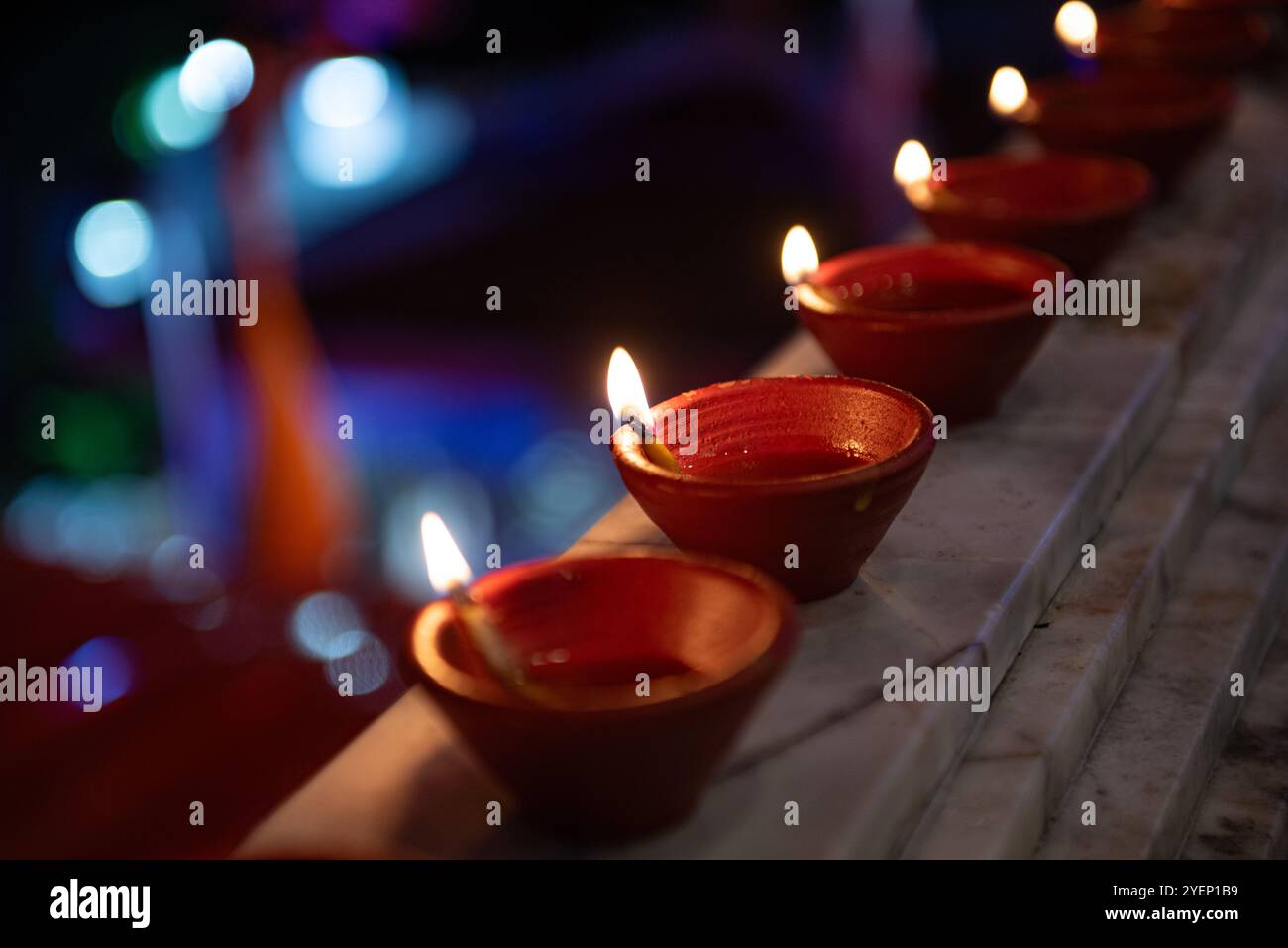 Bangkok, Thailand. 31st Oct, 2024. Devotees celebrate, Diwali or ...