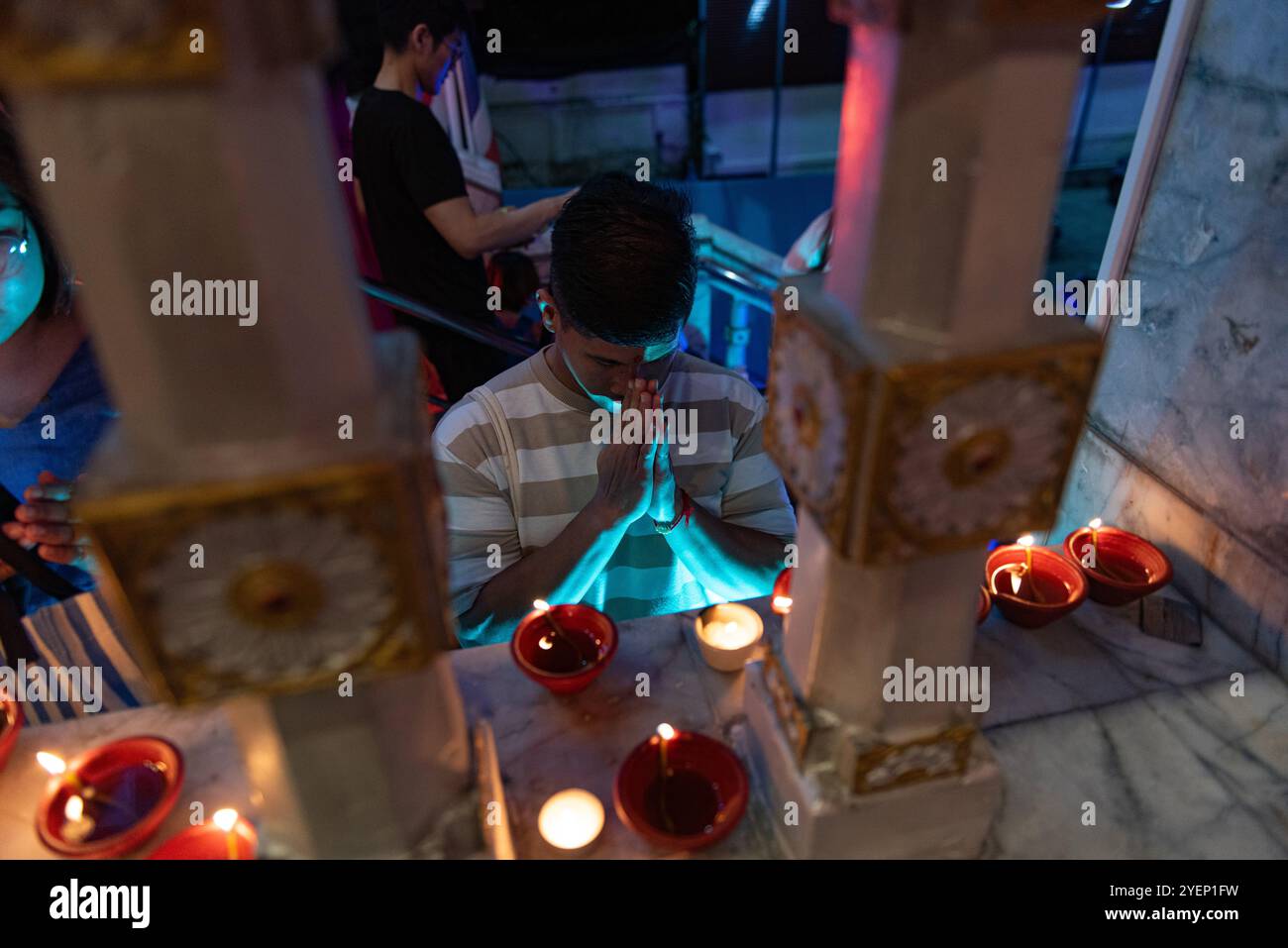 Bangkok, Thailand. 31st Oct, 2024. Devotees celebrate, Diwali or ...