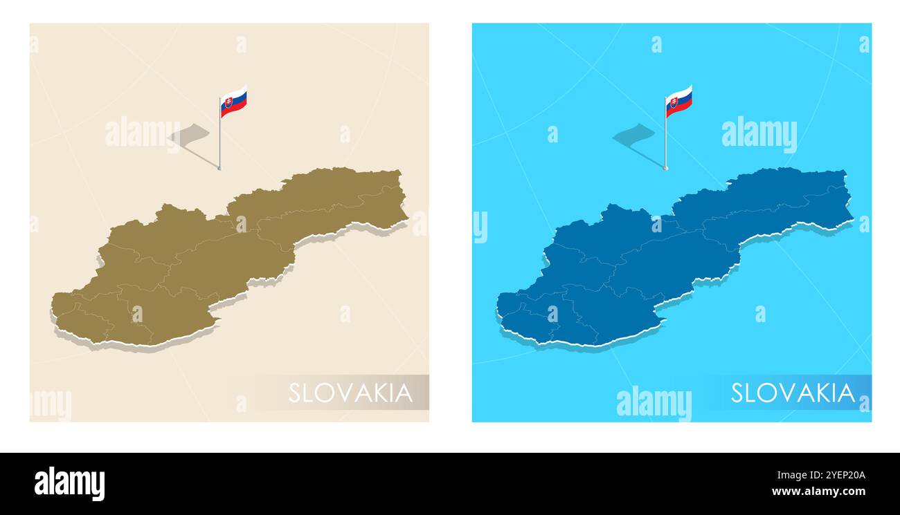 Slovakia political map capital hi-res stock photography and images - Alamy