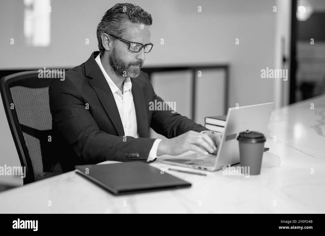 Business man entrepreneur startup owner in modern office. Occupation ...