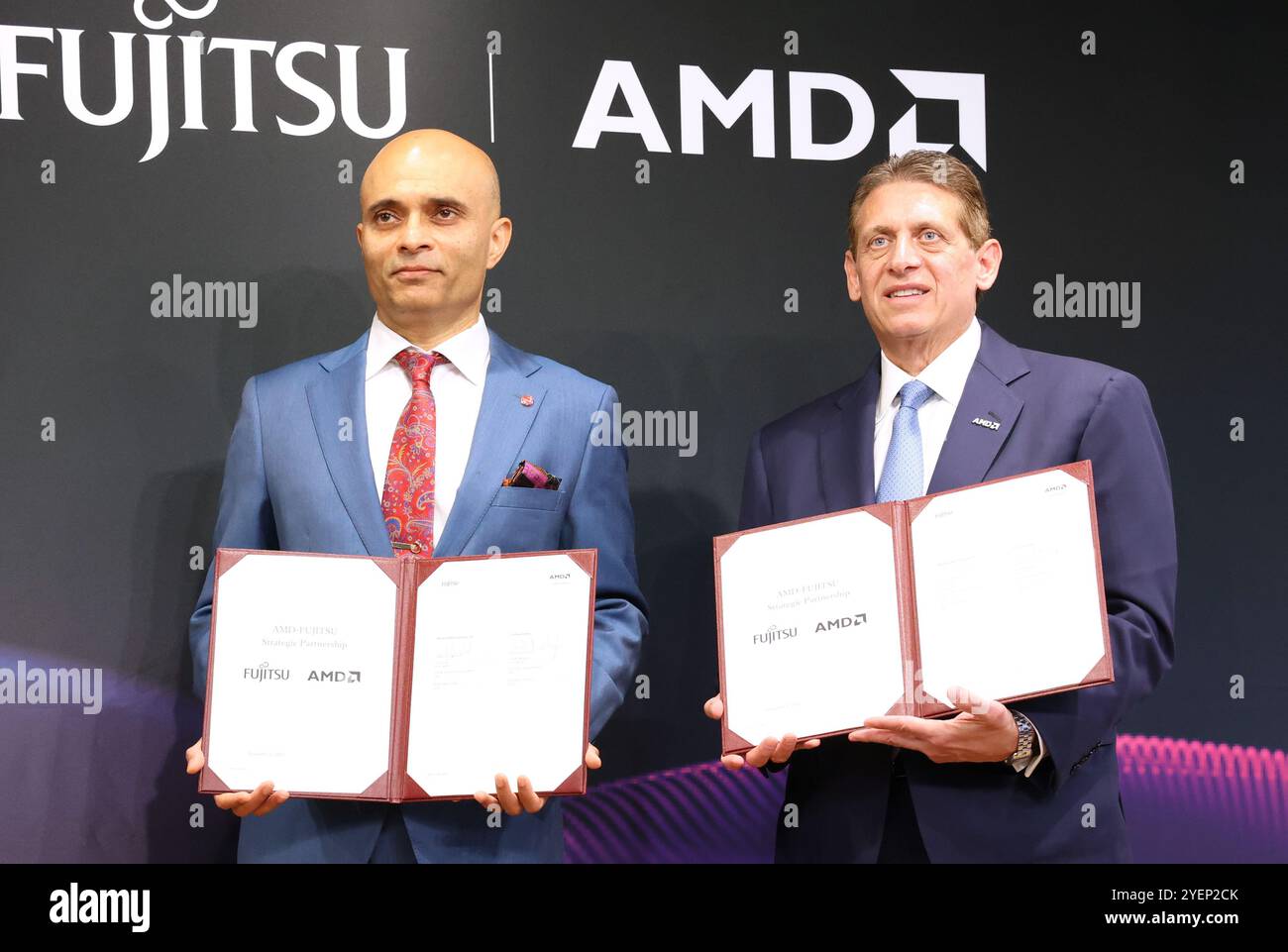 Tokyo, Japan. 1st Nov, 2024. Japan's computer giant Fujitsu chief ...