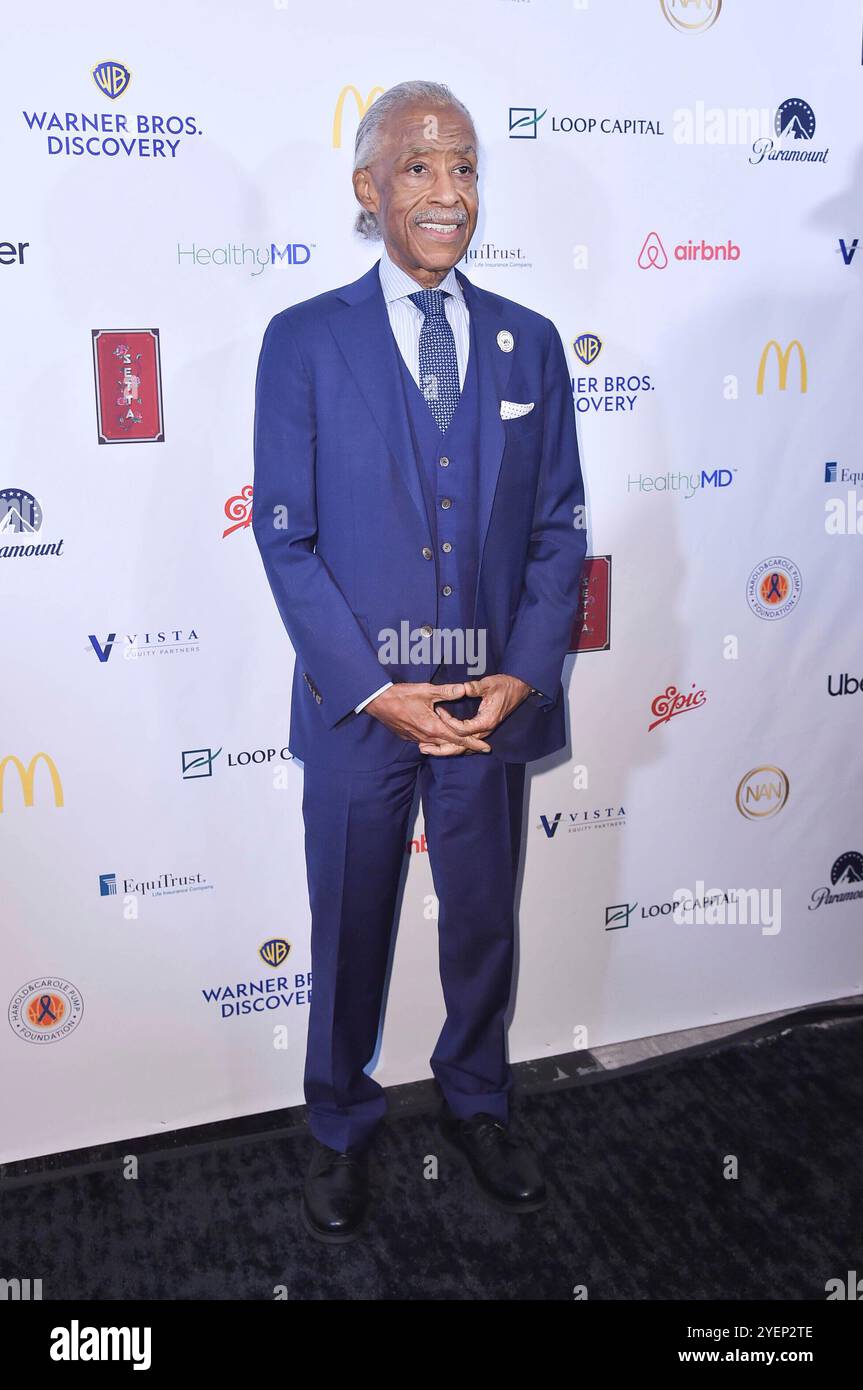 Reverend Al Sharpton arrives at his 70th birthday party on Thursday ...