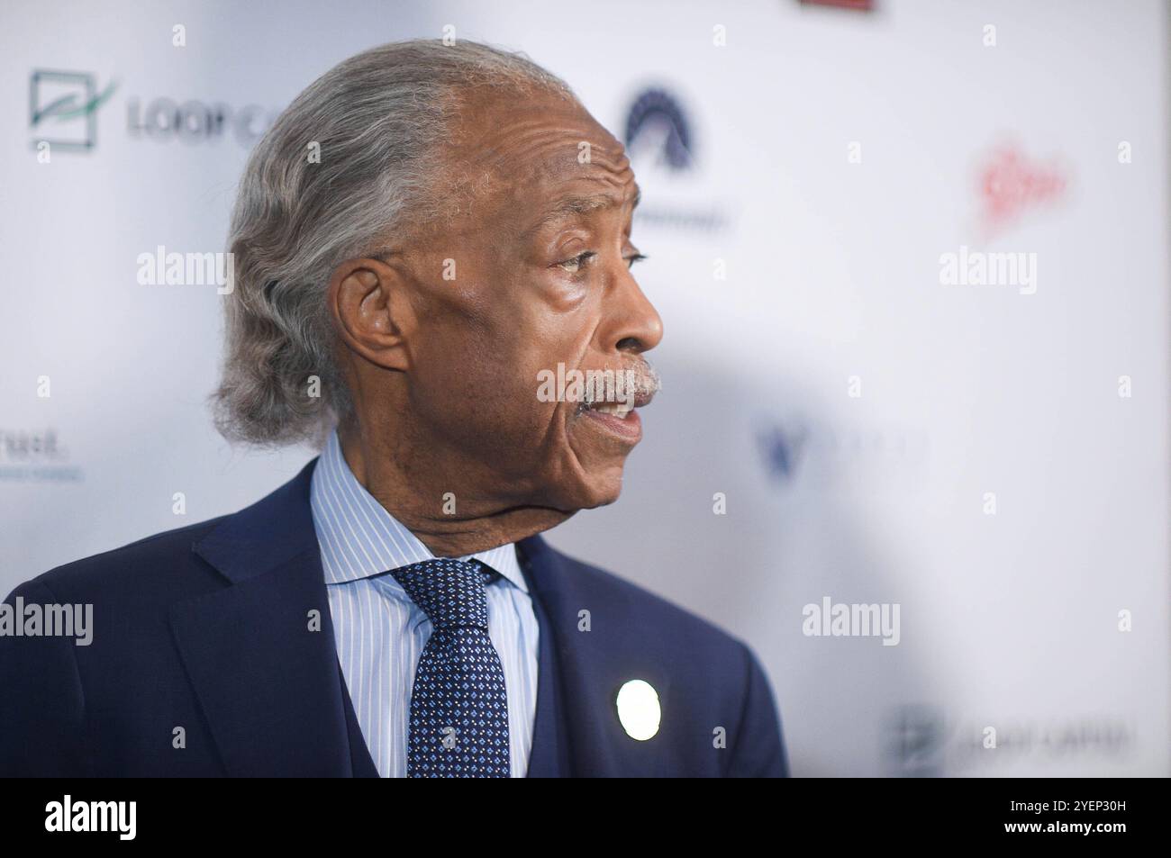 Reverend Al Sharpton arrives at his 70th birthday party on Thursday ...