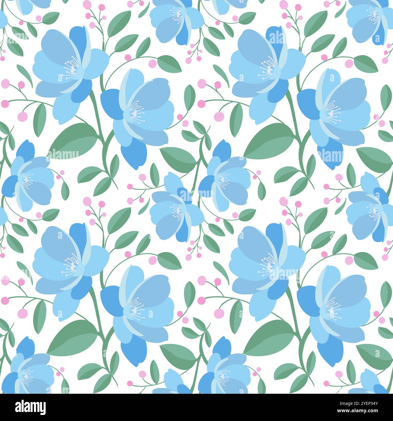 Blue flowers floral nature Cut Out Stock Images & Pictures - Alamy