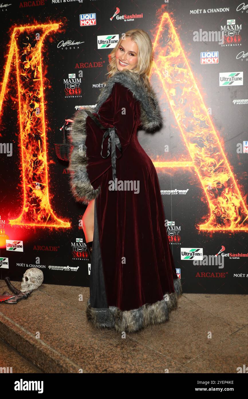Sydney, Australia. 31st October 2024. Erin Ford attends the Maxim Hot ...