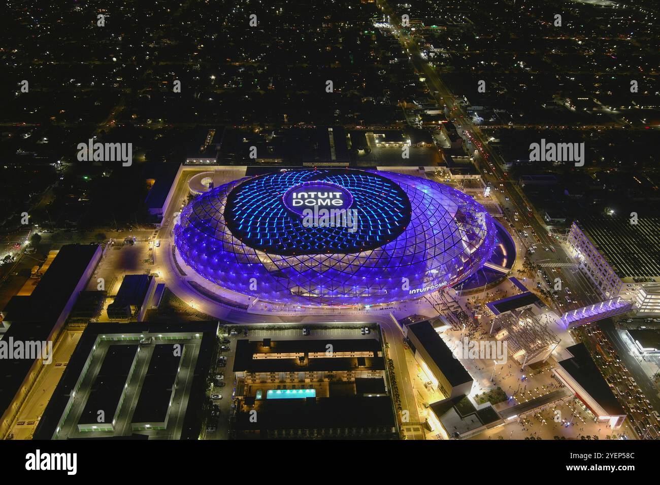 A general overall view of the Intuit Dome, Thursday, Oct. 31, 2024, in ...