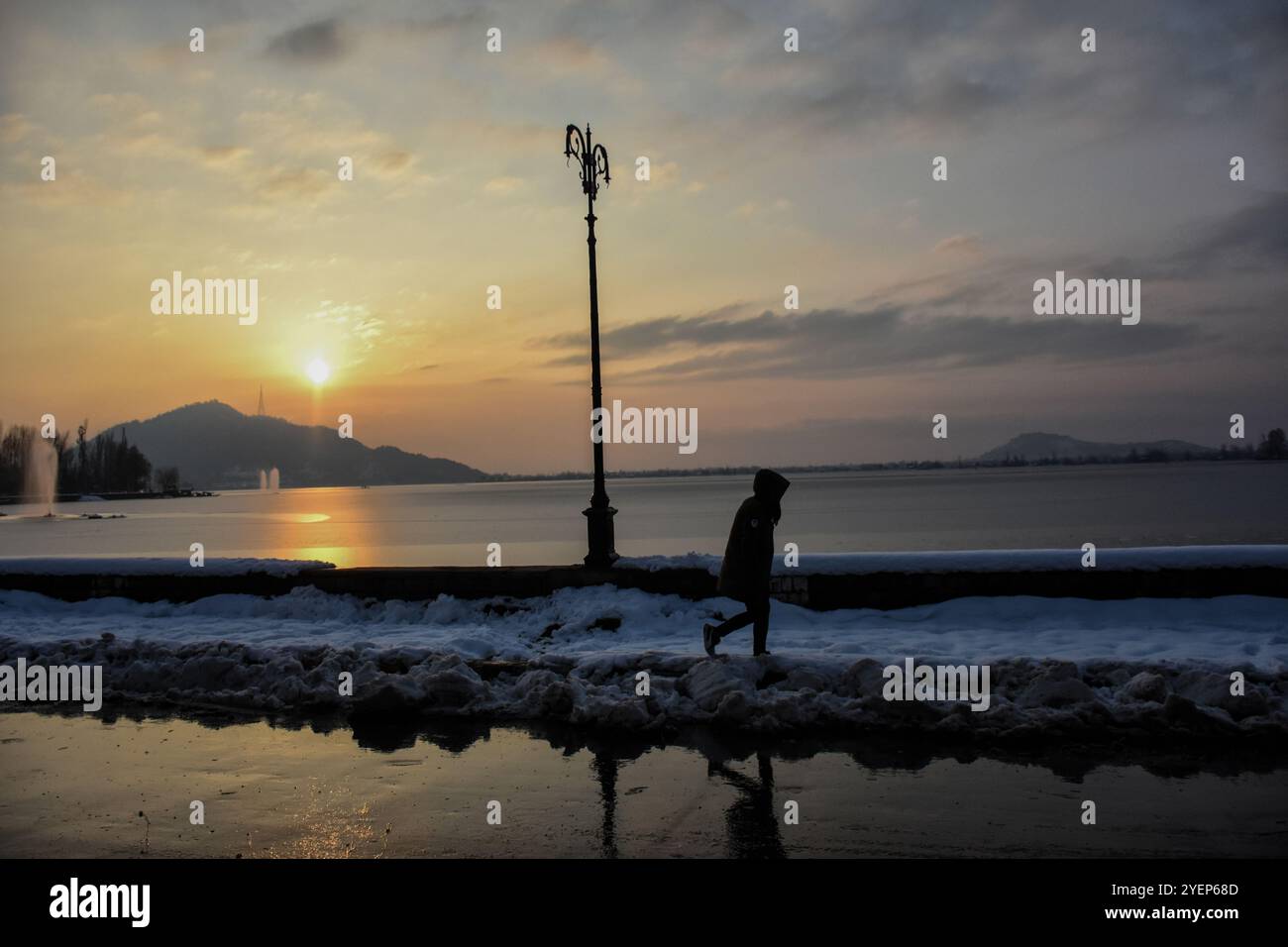 Heavy snow falls in Srinagar, the summer capital of Indian administered ...