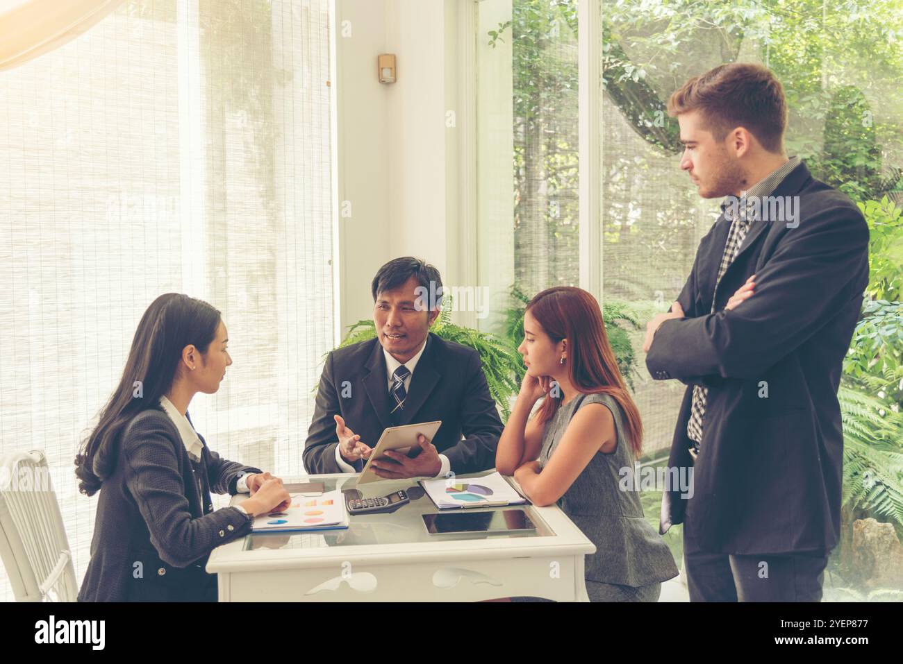 Multi Ethnics Teamwork Collaboration Team Meeting Communication concept in Business people ...