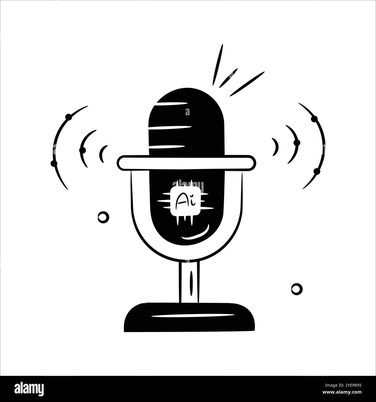 Audio generation icon Black and White Stock Photos & Images - Alamy