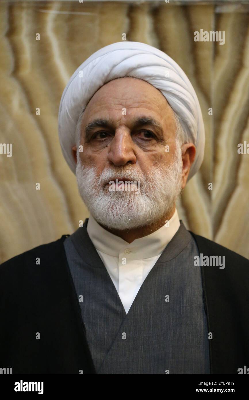 Tehran, Iran. 31st Oct, 2024. Iranian Chief Justice GHOLAM HOSSEIN ...