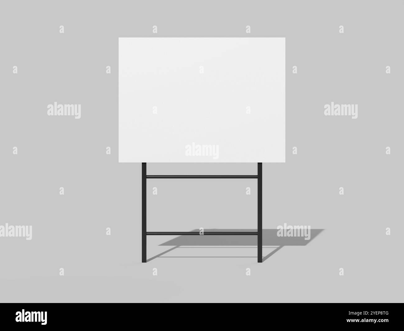 3D Rendered Blank Signage Mockup Stock Photo - Alamy