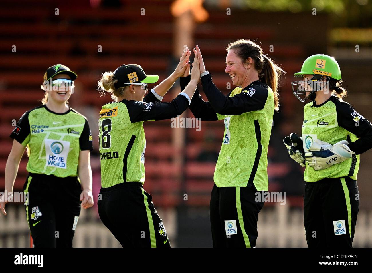 Sydney, Australia. 01st Nov, 2024. Sam Bates of the Thunder (second ...