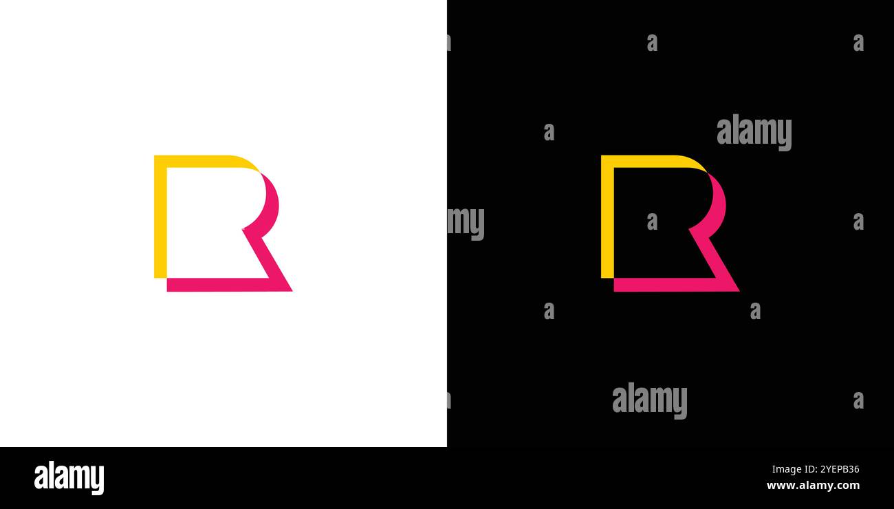 Modern and unique R logo design Stock Vector Image & Art - Alamy