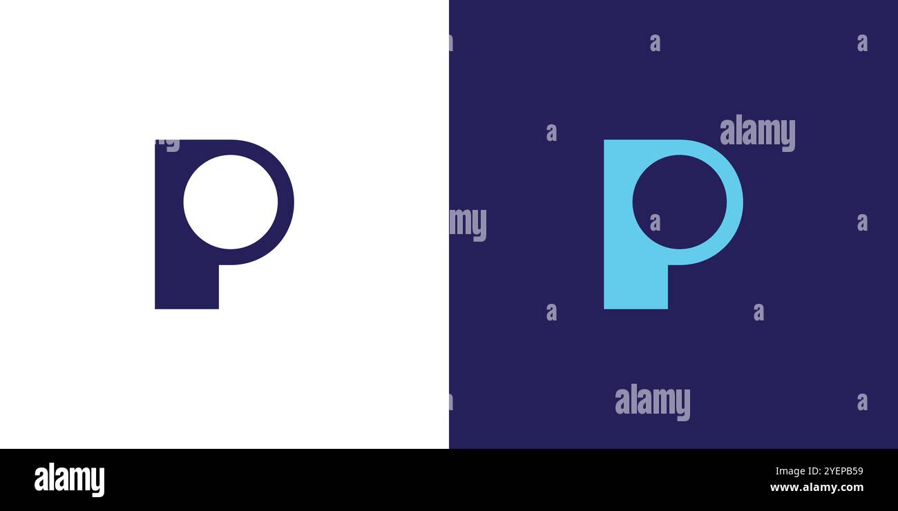 Modern and unique P logo design Stock Vector Image & Art - Alamy