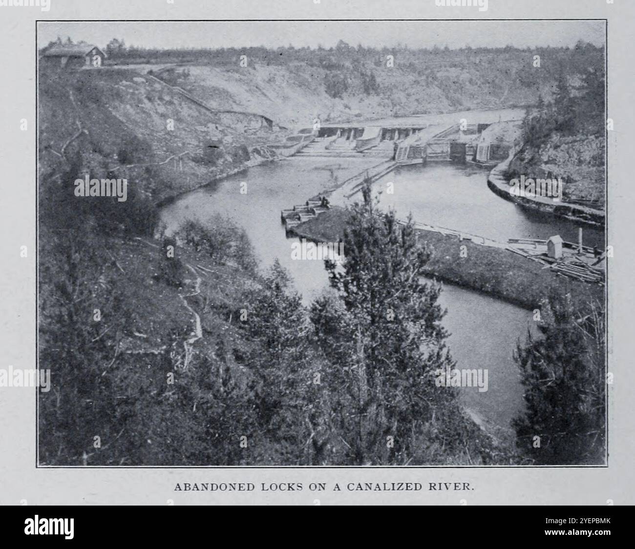 ABANDONED LOCKS ON A CANALIZED RIVER from the Article RUSSIA'S SYSTEM ...