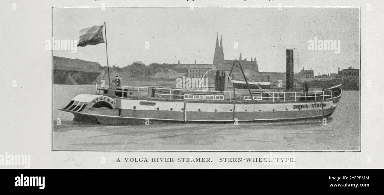 Volga River steamer stern wheel type from the Article RUSSIA'S SYSTEM ...