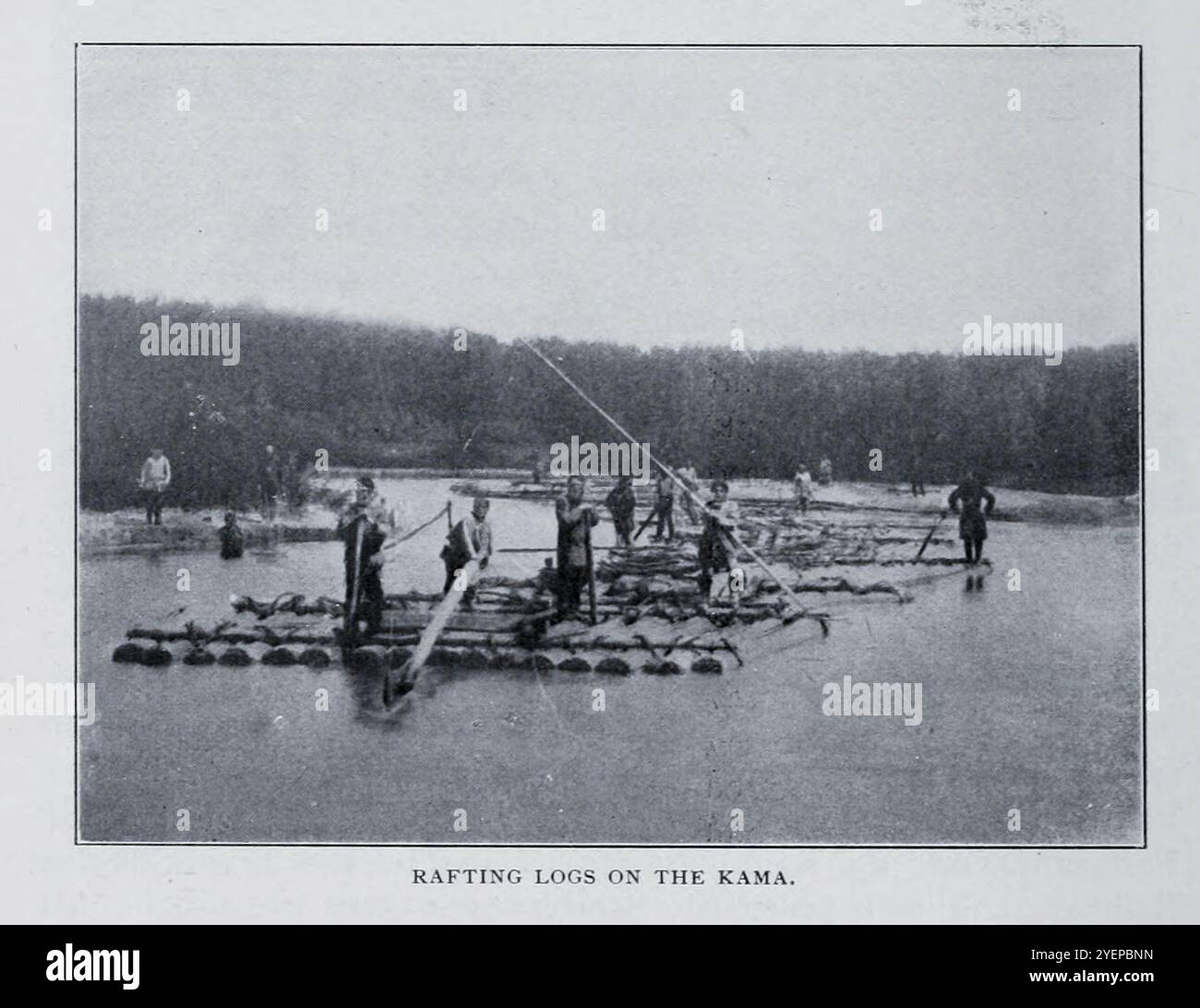 RAFTING LOGS ON THE KAMA from the Article RUSSIA'S SYSTEM OF INTERNAL ...