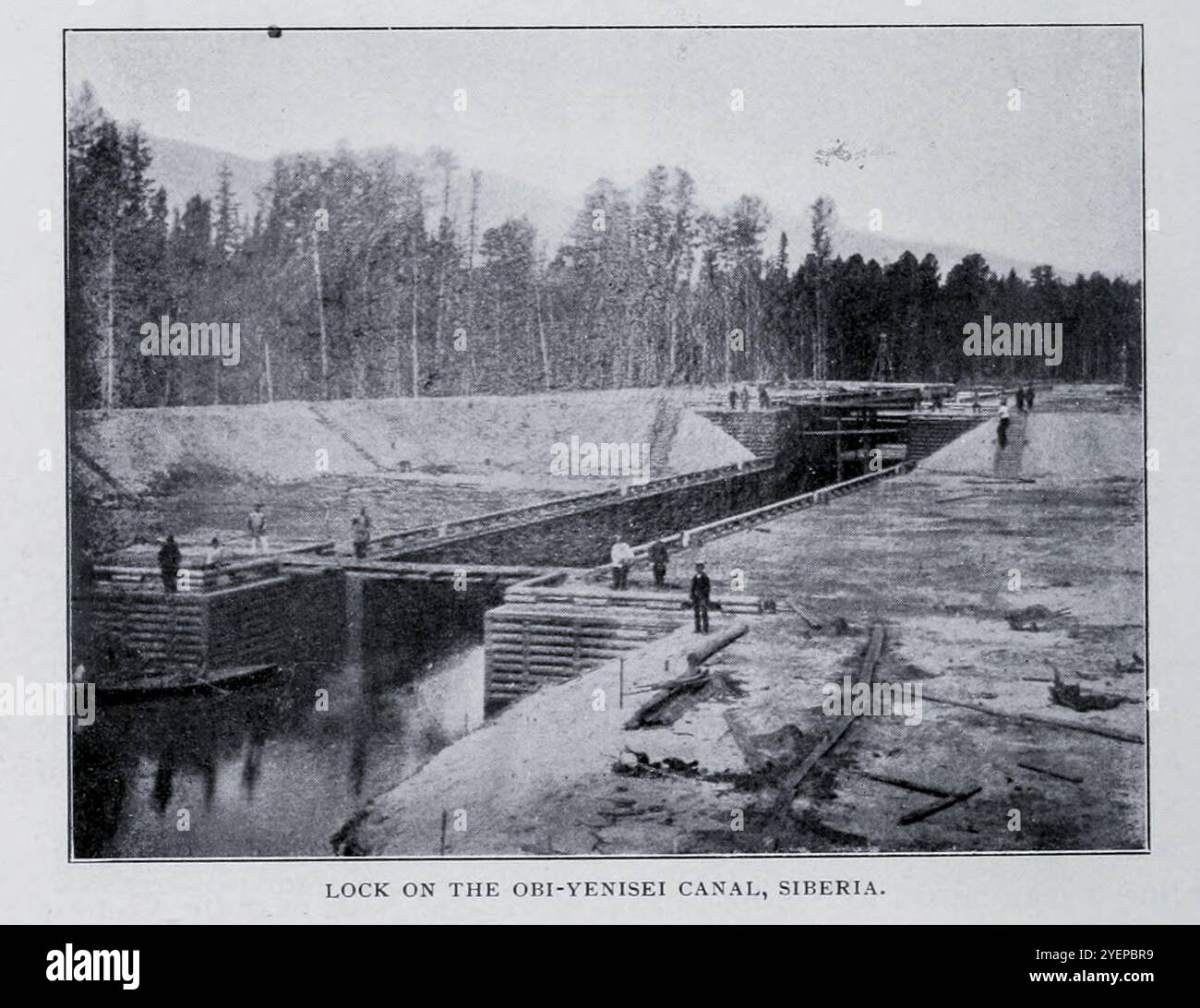 LOCK ON THE OBI-YENISEI CANAL, SIBERIA from the Article RUSSIA'S SYSTEM ...