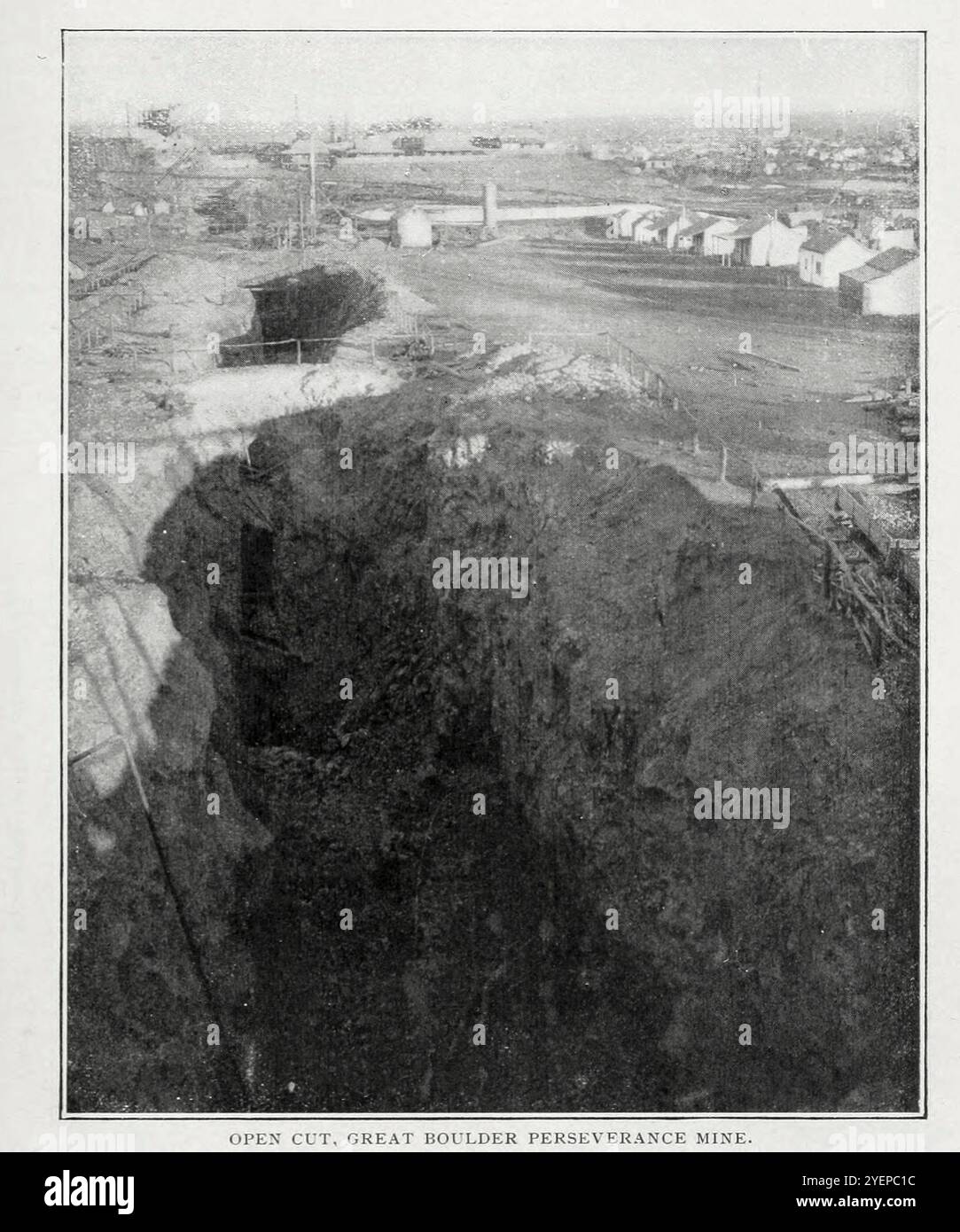 OPEN CUT GREAT BOULDER PERSEVERANCE MINE from the Article GOLD MINING ...
