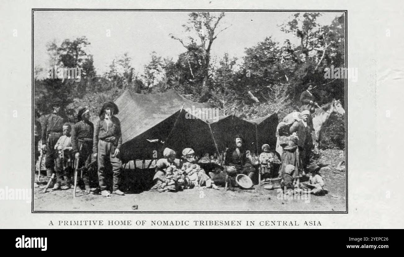 A primitive HOME OF NOMADIC TRIBESMEN IN CENTRAL ASIA from the Article ...