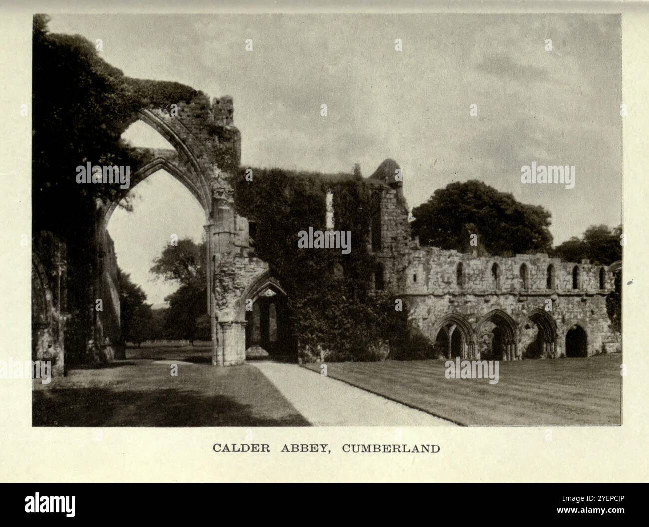 CALDER ABBEY, CUMBERLAND On old-world highways : a book of motor ...
