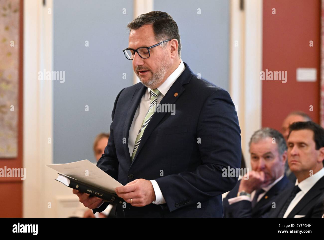 Brisbane, Australia. 01st Nov, 2024. Andrew Powell, Minister for the ...