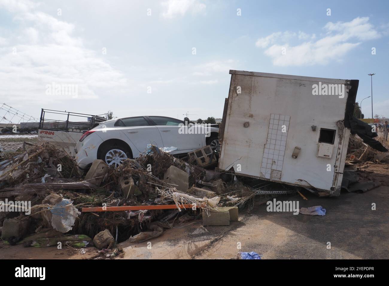The aftermath of hurricane Dana in Valencia, Spain - Devastating ...