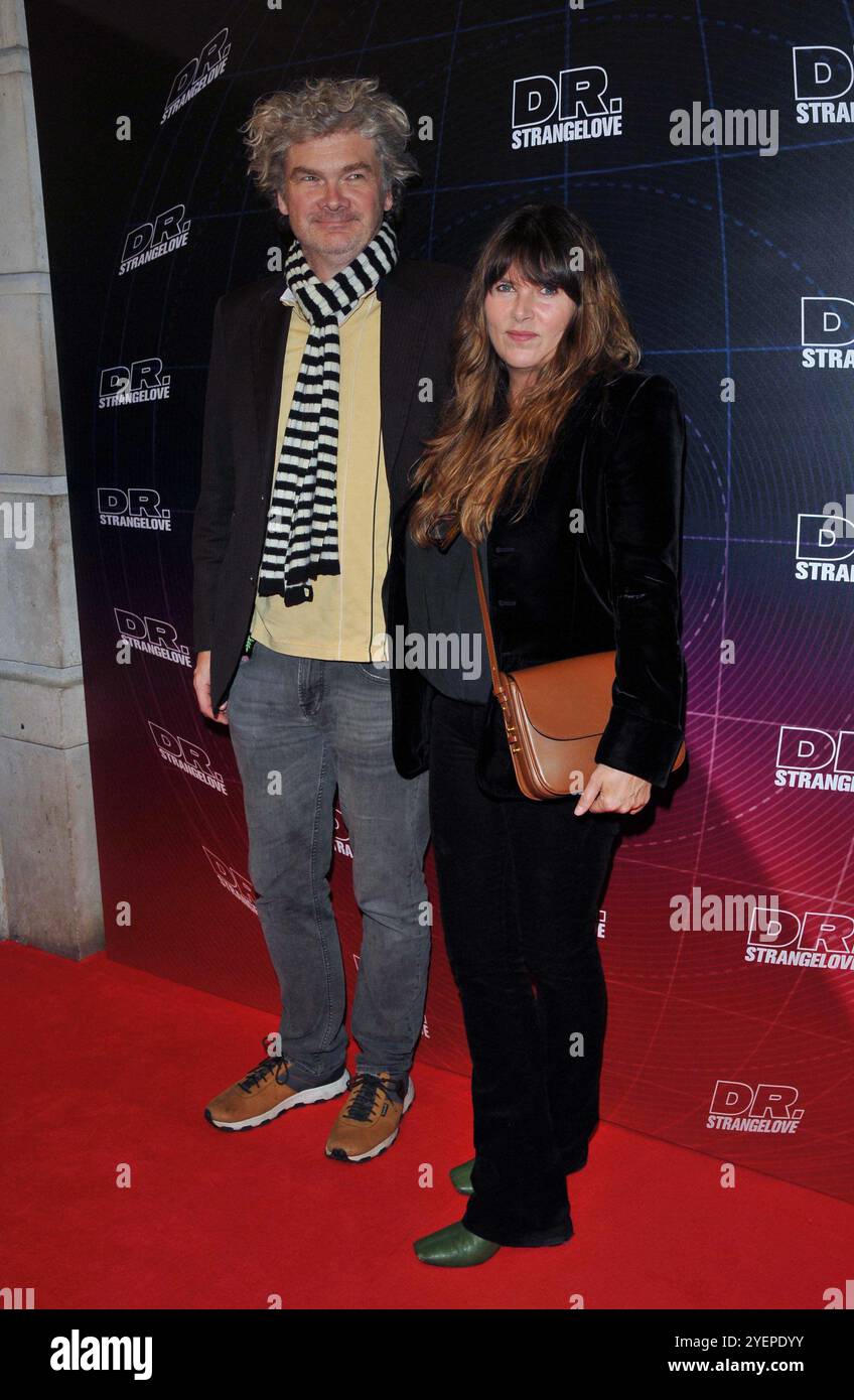 Simon Farnaby and Claire Keelan at the "Dr Strangelove" play press ...