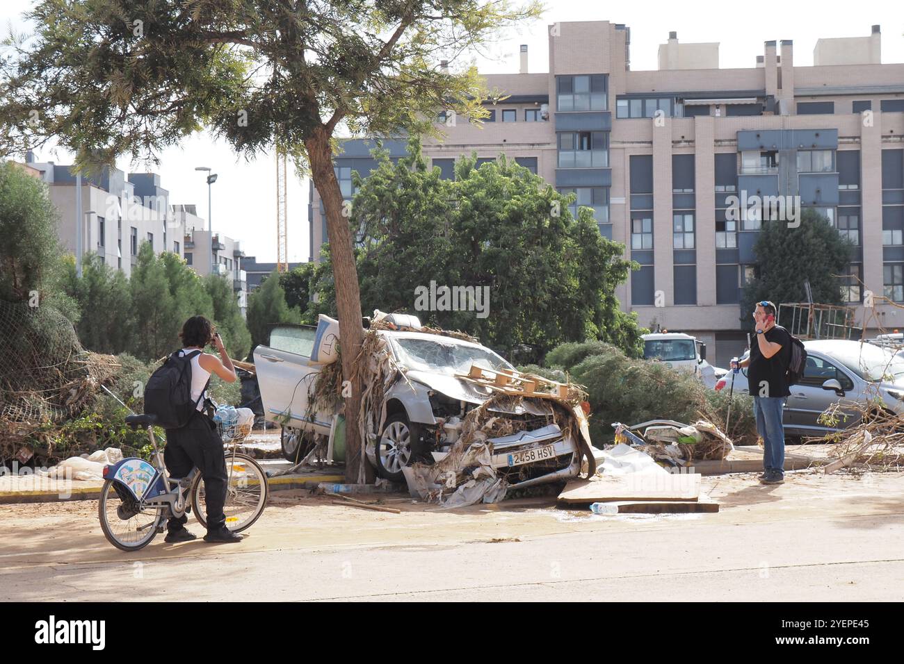 The aftermath of hurricane Dana in Valencia, Spain - Devastating ...