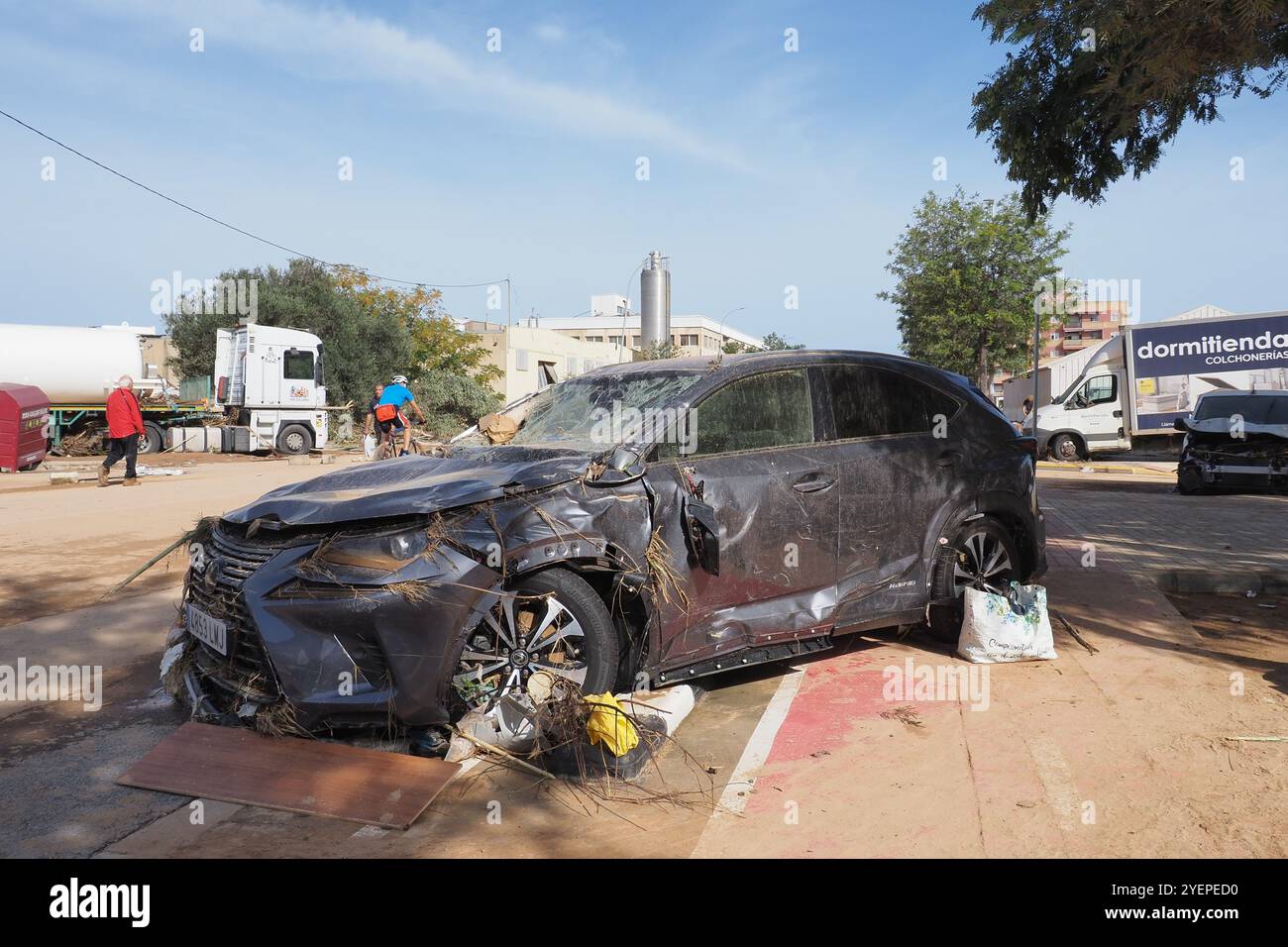 The aftermath of hurricane Dana in Valencia, Spain - Devastating ...
