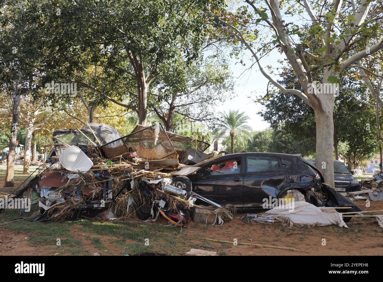 The aftermath of hurricane Dana in Valencia, Spain - Devastating ...