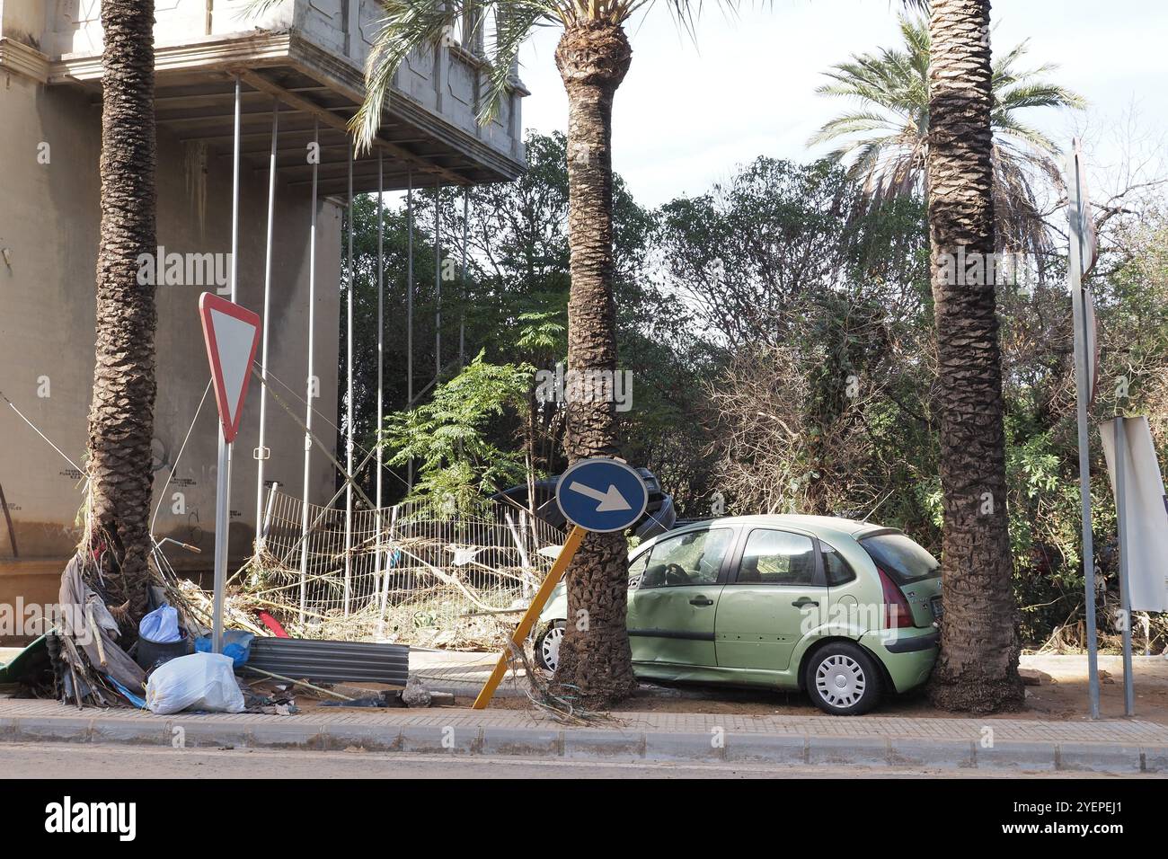 The aftermath of hurricane Dana in Valencia, Spain - Devastating ...