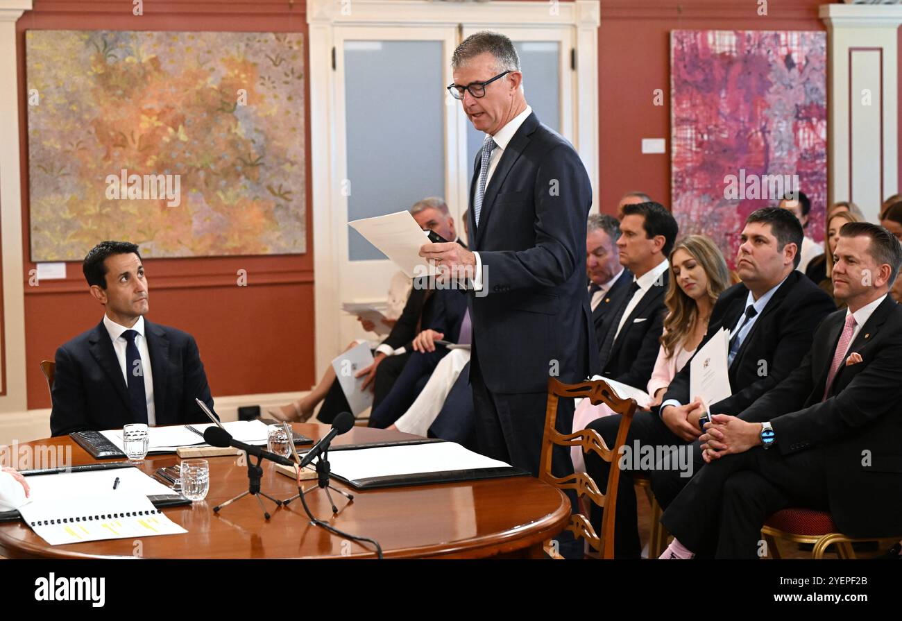 Brisbane, Australia. 01st Nov, 2024. Queensland Premier David ...