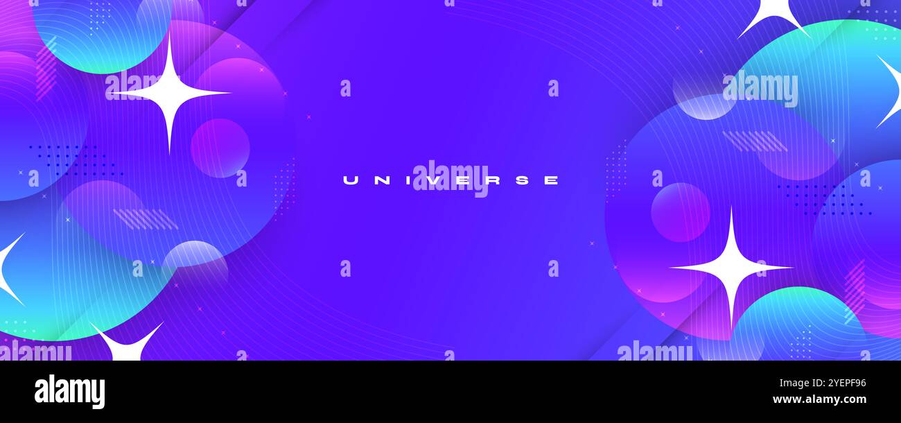 Abstract and Colorful Gradient Background Design with Circle Objects ...